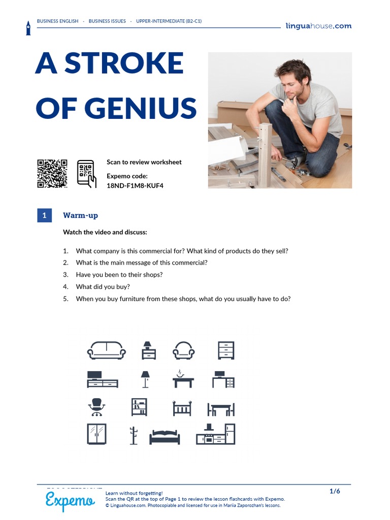 A Stroke of Genius British English Teacher Ver2 | PDF | Noun | Adjective