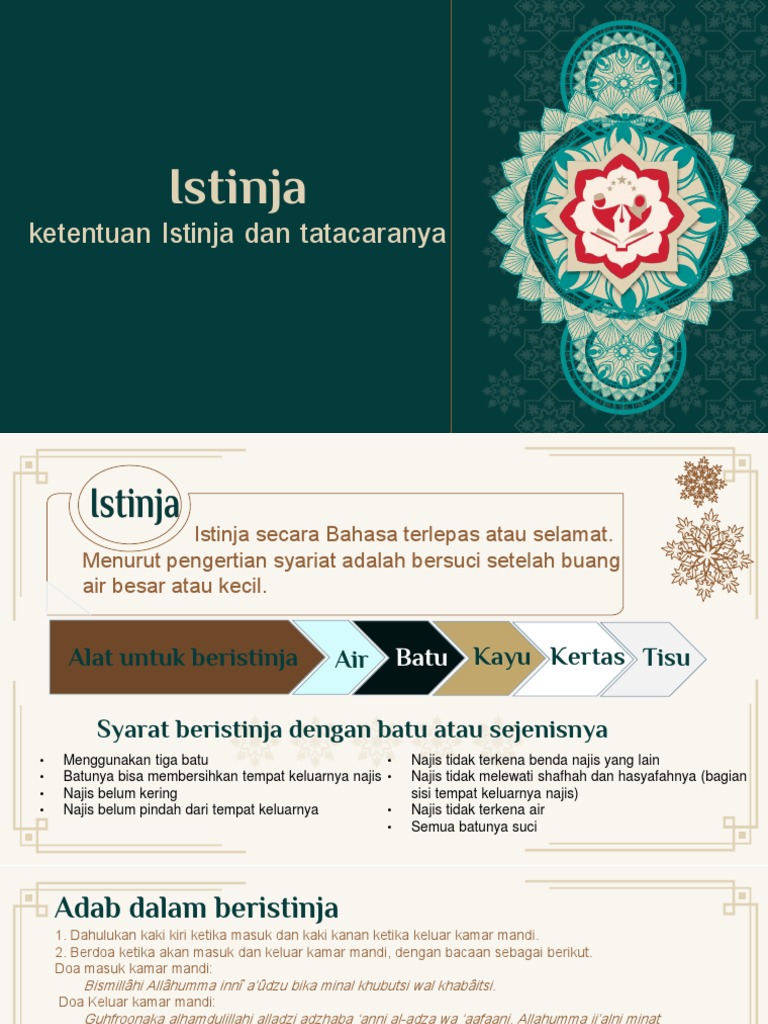 Tata Cara dan Syarat Istinja dalam Islam | PDF