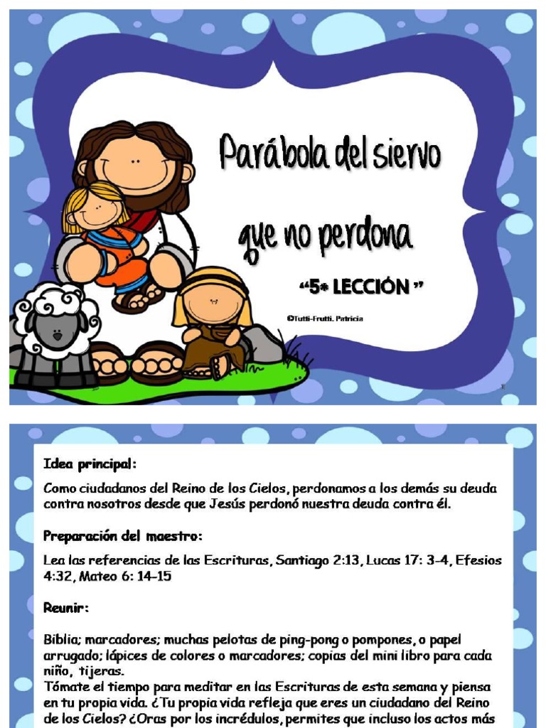 5-Parábola Del Siervo Que No Perdona | PDF