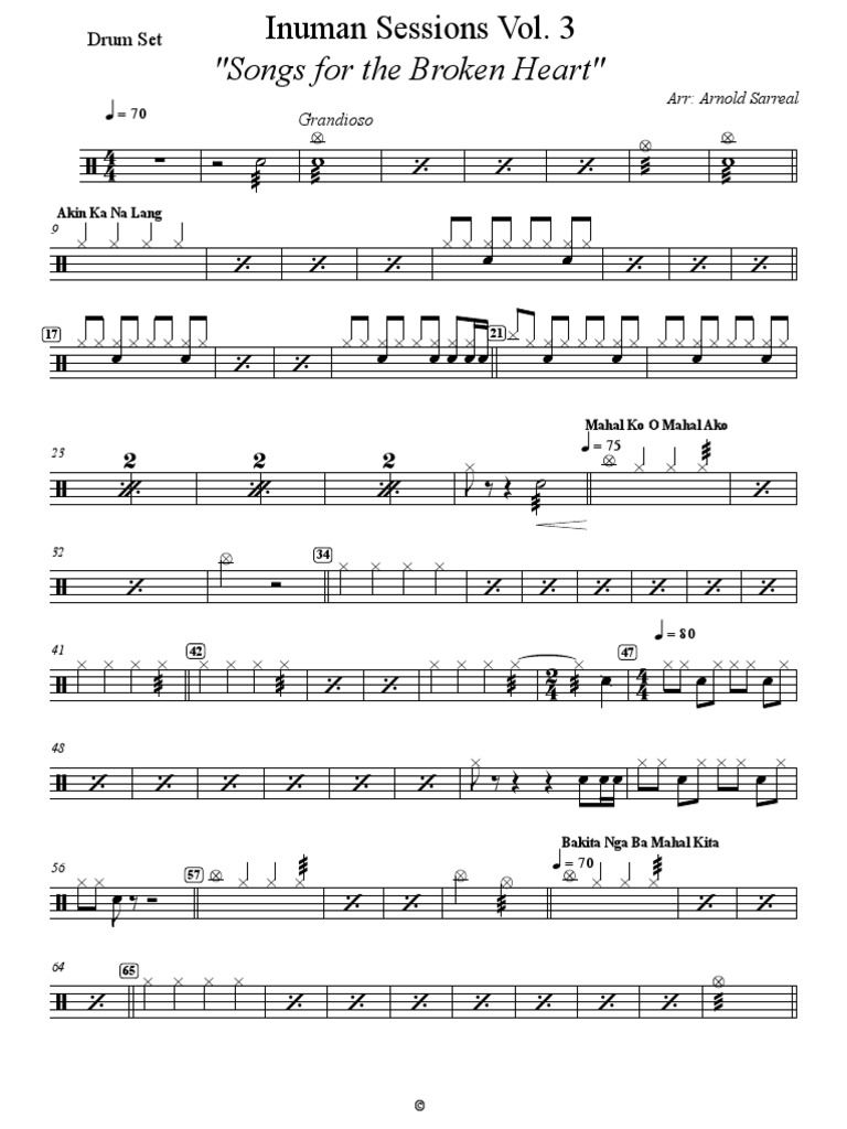 Inuman Sessions Vol 3 - Drumset | PDF