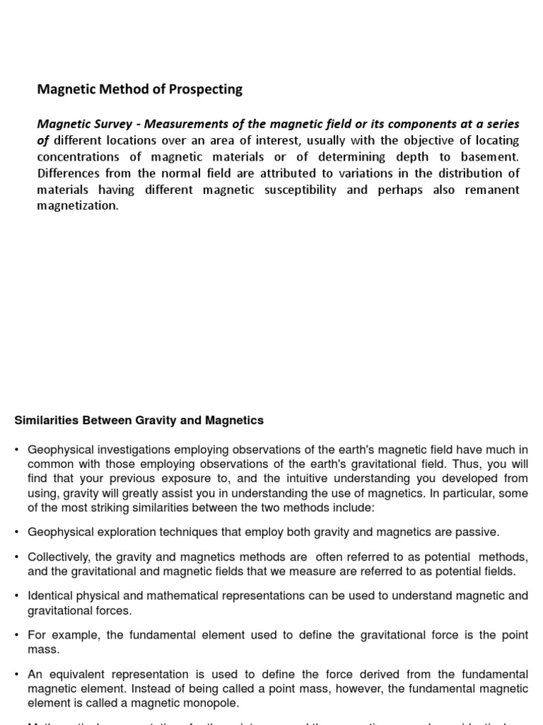 Magnetic Class Lecture | PDF | Magnetometer | Ferromagnetism