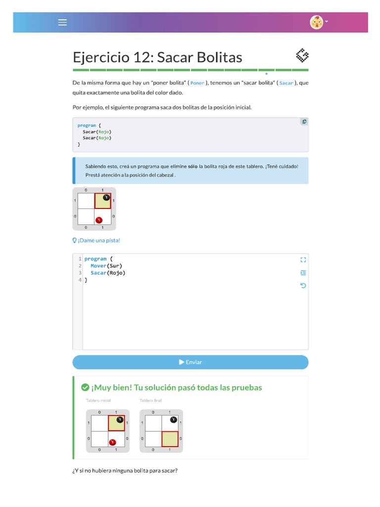 Ejercicio 12. Sacar Bolitas | PDF