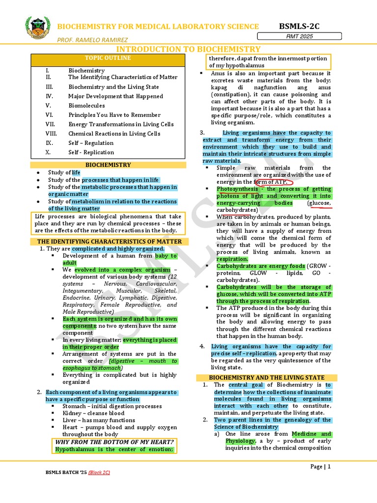 Biochem Trans Unit 1 | PDF | Enzyme | Adenosine Diphosphate