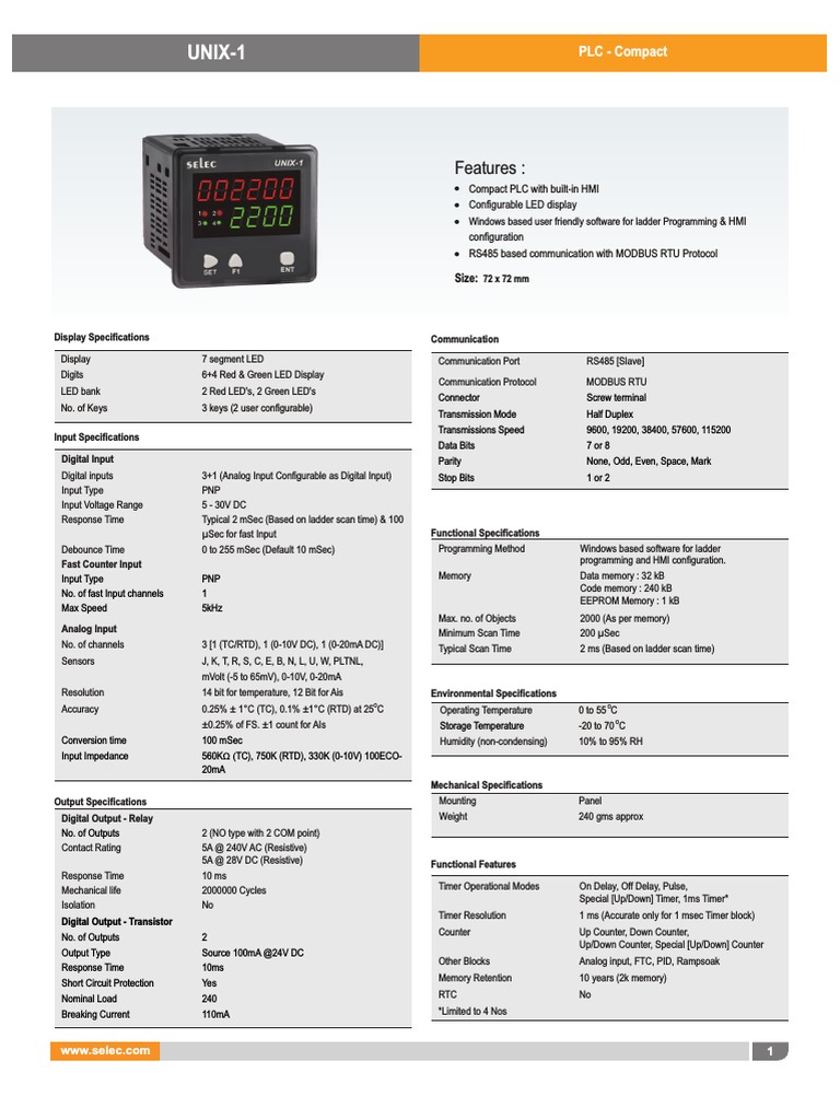 Unix 1 | PDF | Programmable Logic Controller | Timer