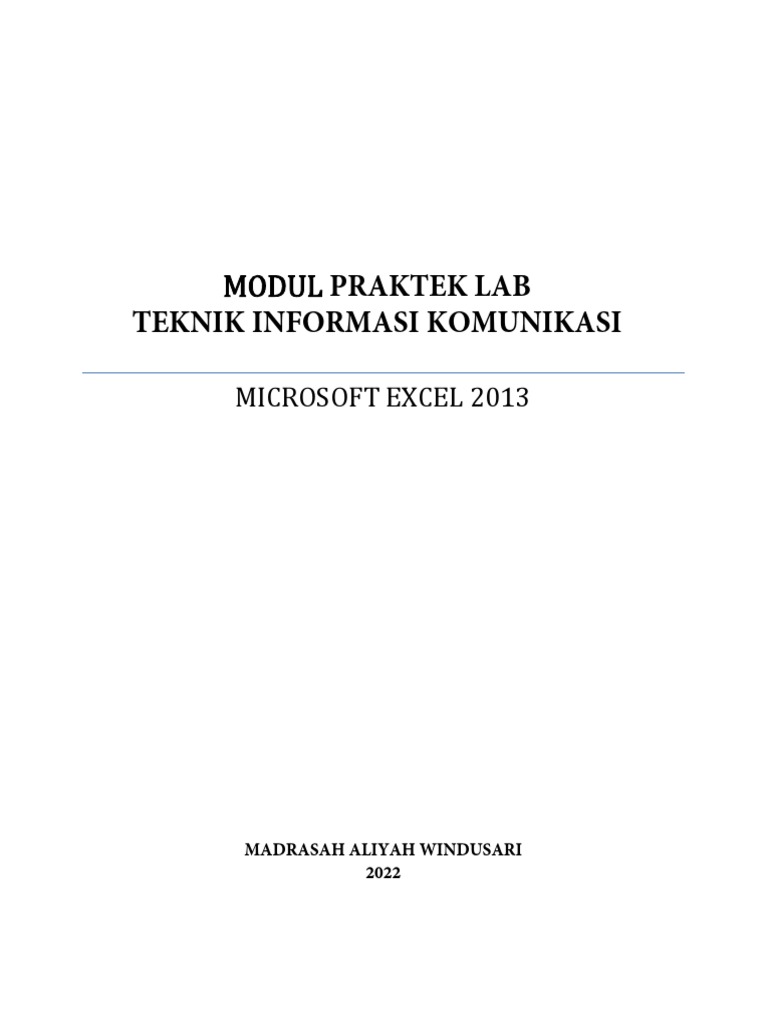 Panduan Praktis Microsoft Excel 2013 | PDF