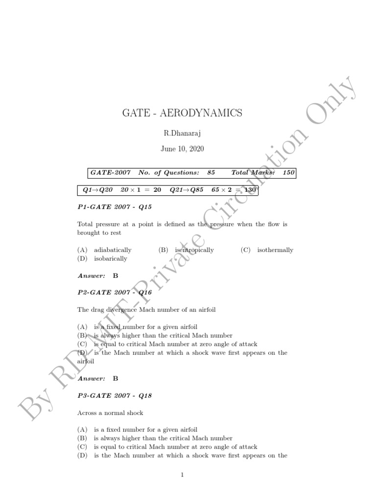 AERODYNAMICS | PDF | Boundary Layer | Airfoil