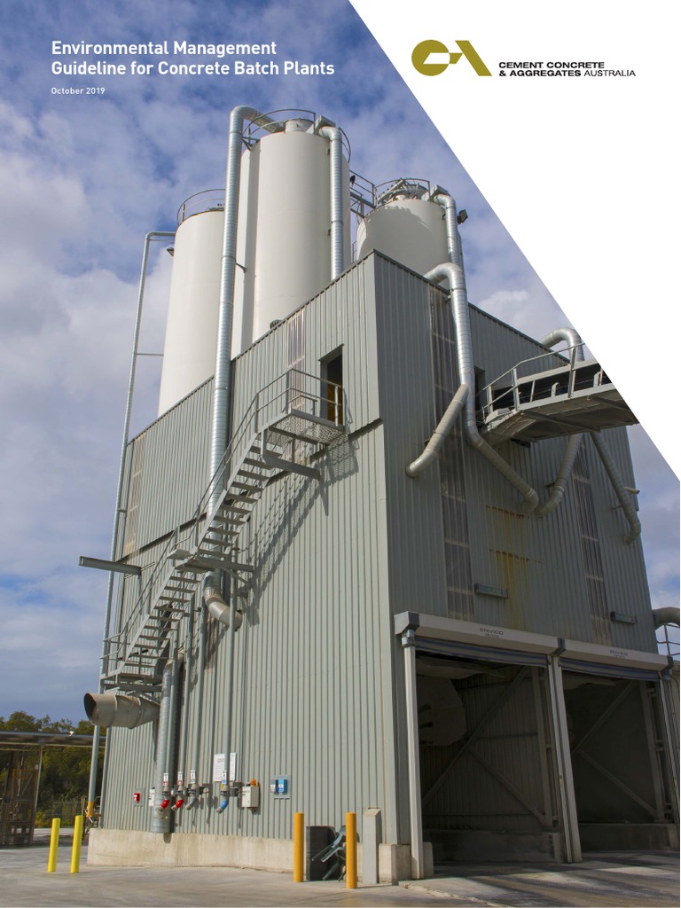 CCAA Environmental Guideline Final | PDF | Concrete | Risk