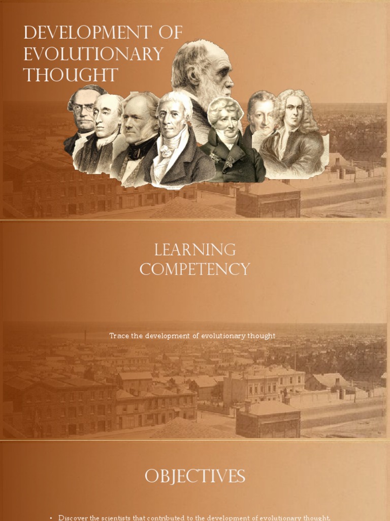 Development of Evolutionary Thought | PDF | Natural Selection | Evolution