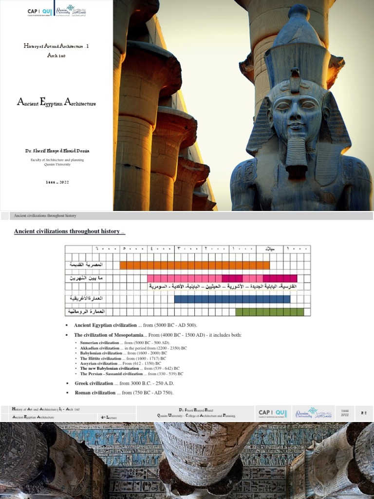 Ancient Egyptian Architecture - 1 | PDF | Egyptian Pyramids