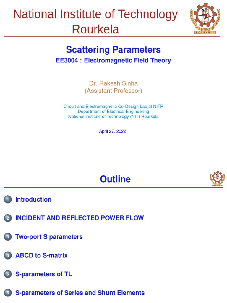 S Parameters | PDF | Telecommunications | Electronic Engineering