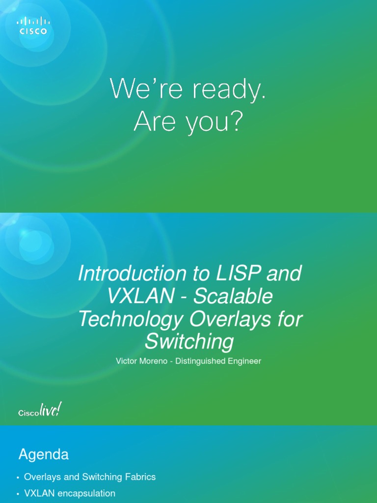 Introduction To LISP and VXLAN BRKRST-3045 | PDF | I Pv6 | Internet ...