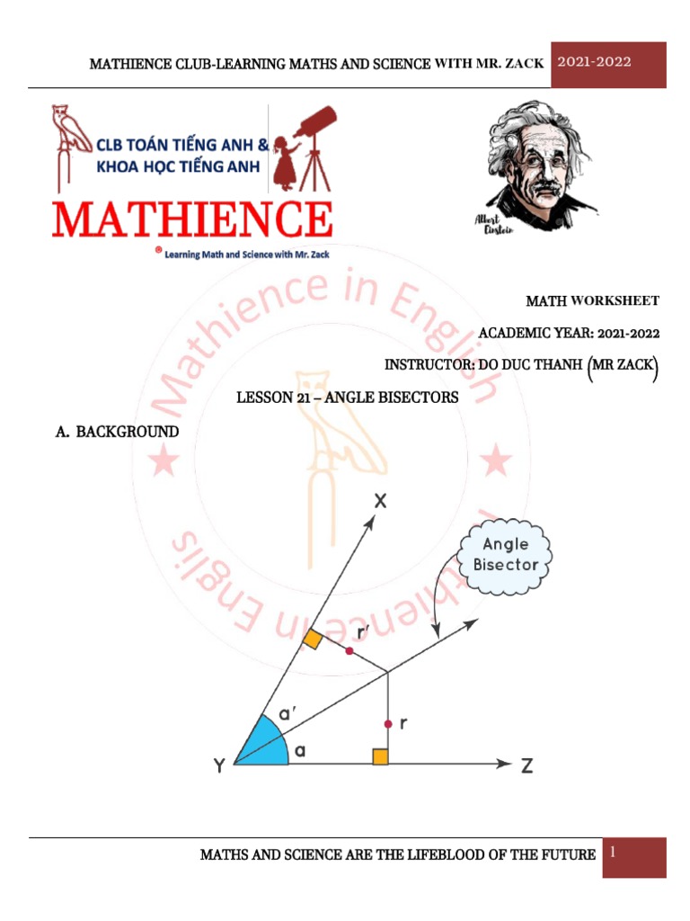 Lesson 21 - Bisectors | PDF | Elementary Geometry | Elementary Mathematics