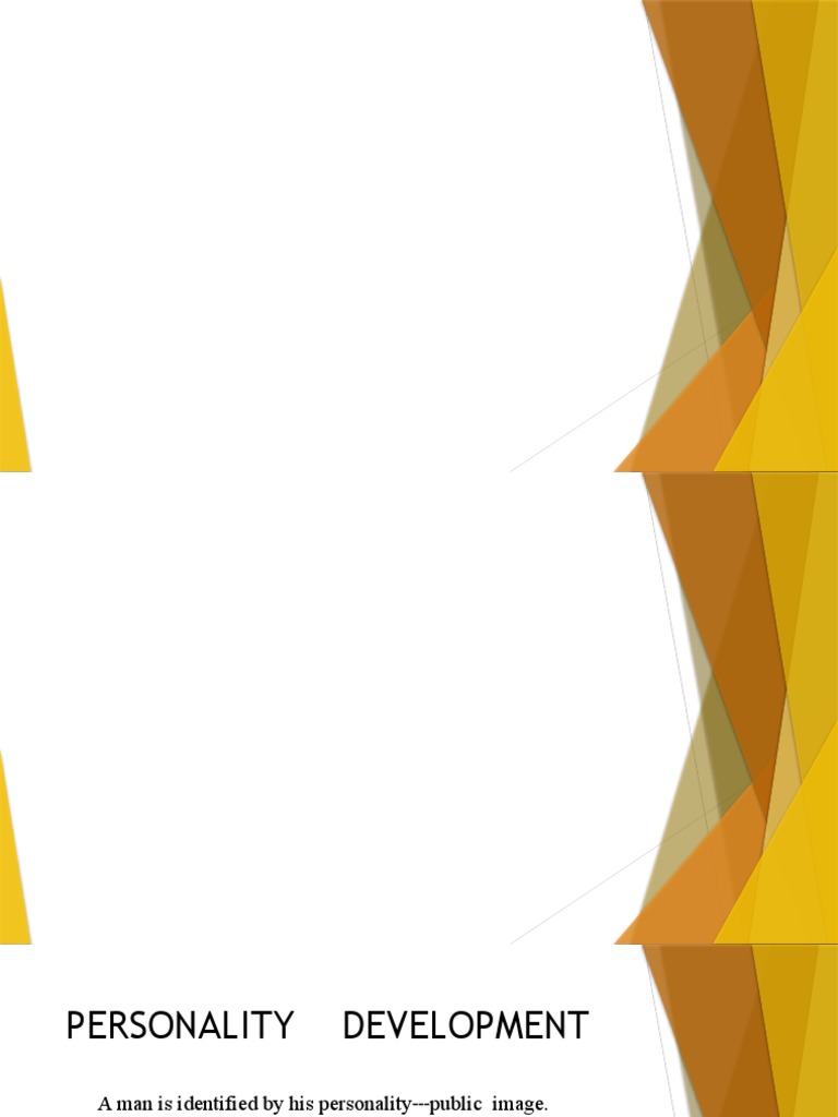 Personality Development | Download Free PDF | Thought | Social Psychology