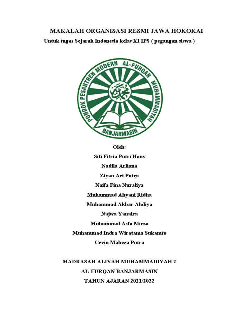 Organisasi Jawa Hokokai dan Tujuannya | PDF | Politik | Ilmu Sosial