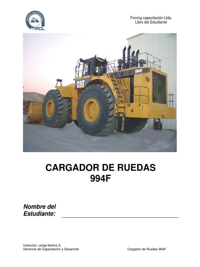 Libro Del Estudiante CAT 994F | PDF | Laboratorios | Motores