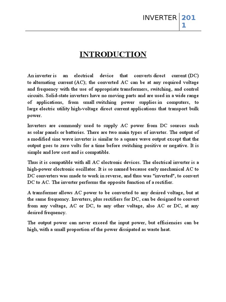 A Technical Guide to Inverters: Circuit Design, Components, Working ...