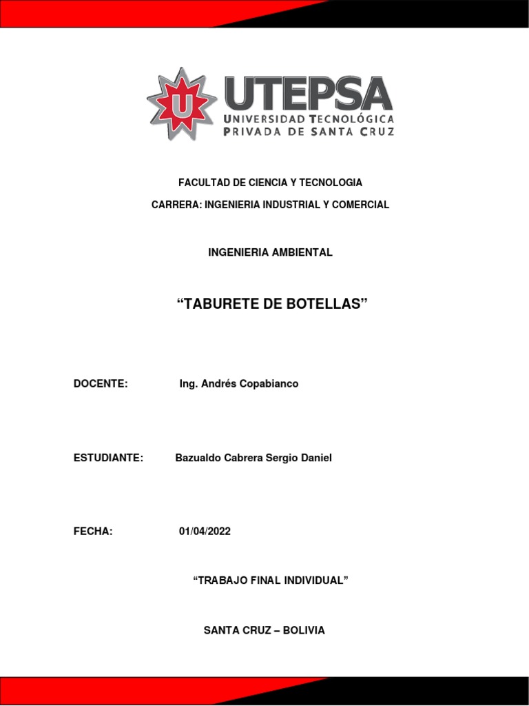 Taburete Ecológico de Botellas Recicladas | PDF | El plastico | Marketing