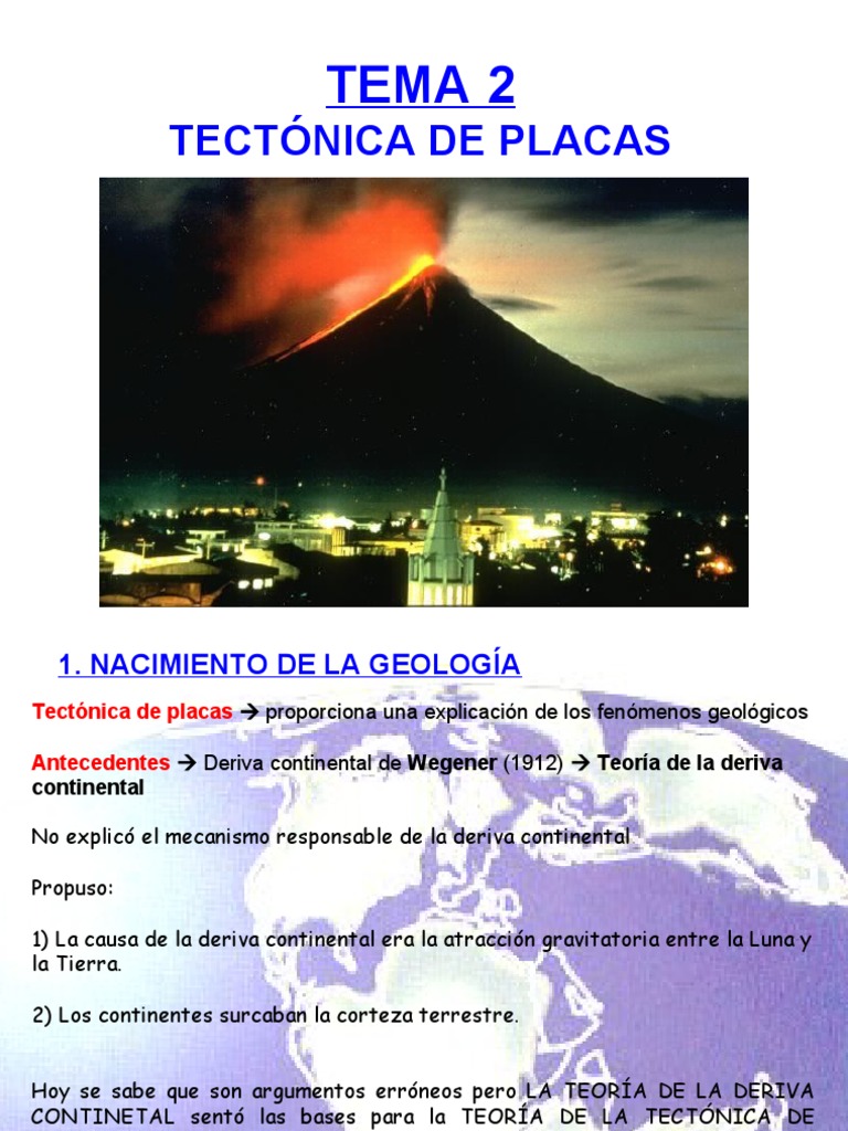 Tema 2 Tect Nica de Placas2 | PDF | Placas tectónicas | Temblores