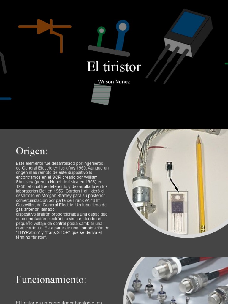 El Tiristor | PDF | Energia electrica | Componentes eléctricos