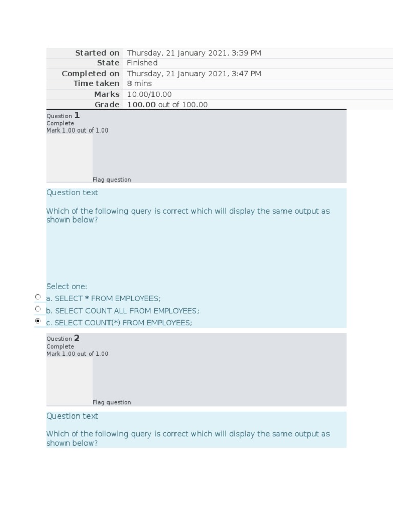 SQL Query Practice Questions | PDF | Salary | Computer Programming