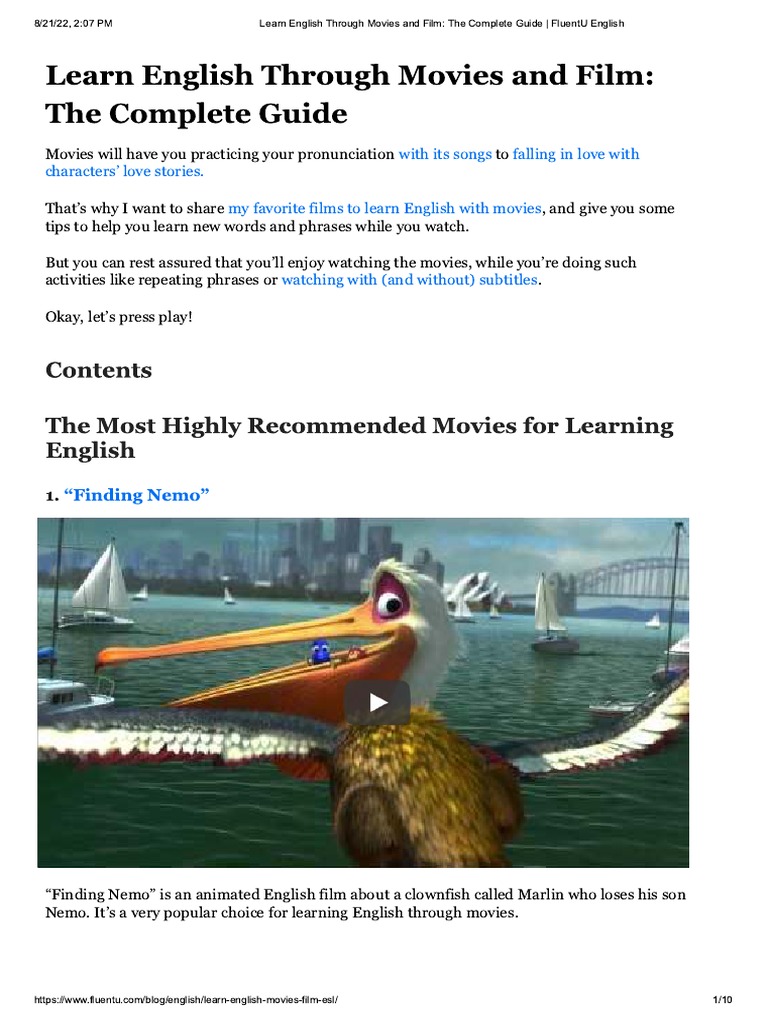 Learn English Through Movies and Film - The Complete Guide - FluentU ...