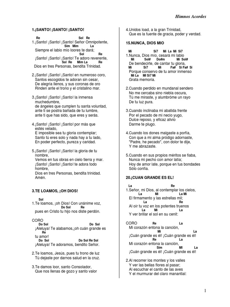 Himnario Acordes | PDF | Cristo (título) | Gracia divina