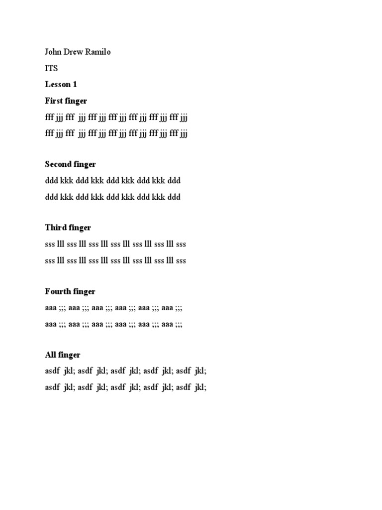 Typing Test Practices | PDF | Tools | Printing