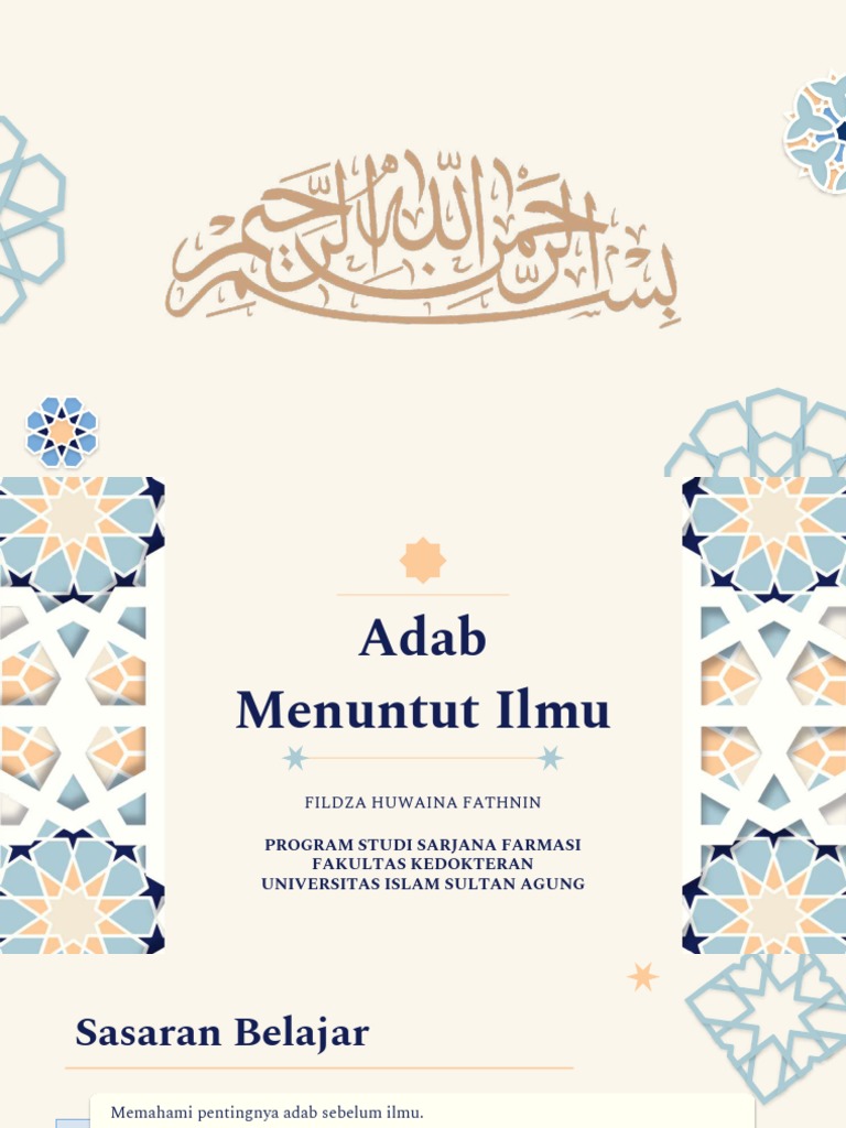 Adab Menuntut Ilmu - Compressed | PDF