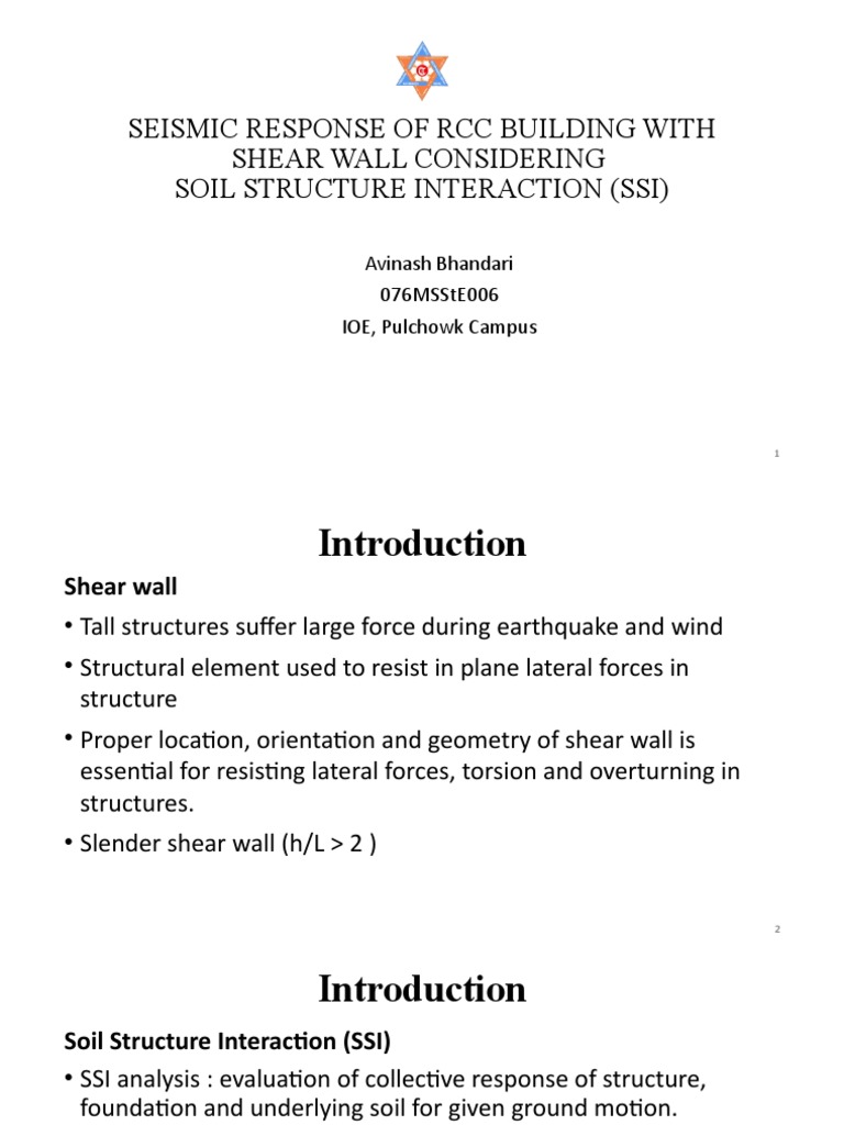 Seismic Response of RCC Building With Shear Wall | PDF | Applied And Interdisciplinary Physics ...