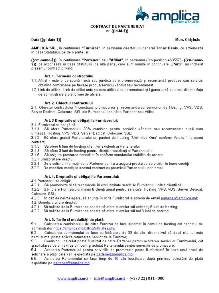 Contract de Parteneriat | PDF
