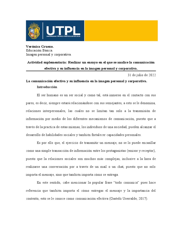 Comunicación Efectiva Pdf Comunicación Información