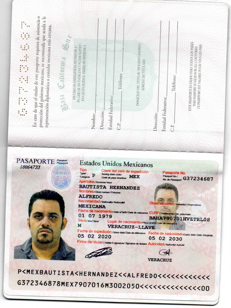 Pasaporte Identificacion | PDF