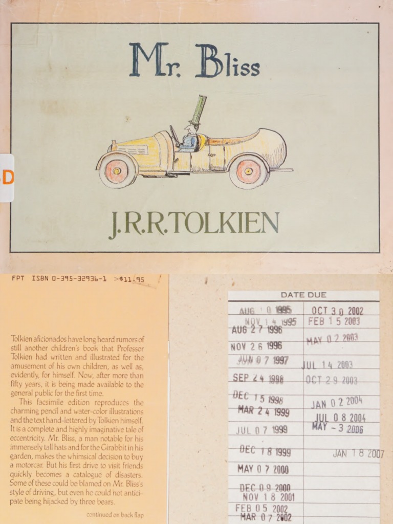 Mr. Bliss | PDF | J. R. R. Tolkien