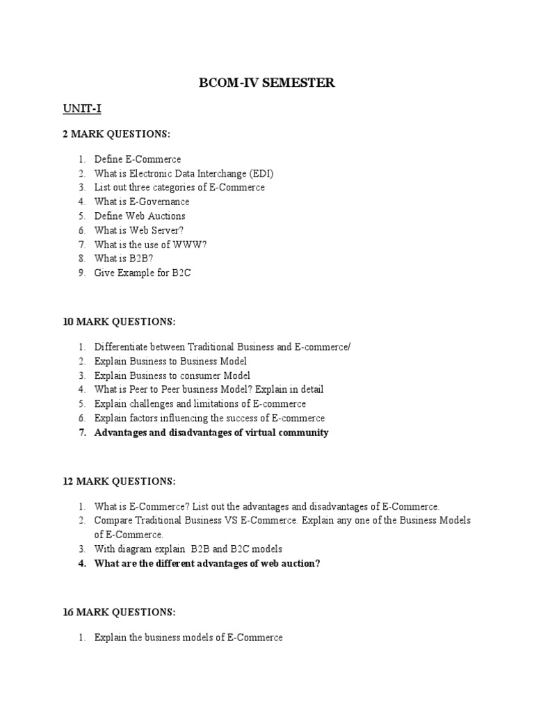 BCOM-IV SEMESTER Question Bank | PDF | Microsoft Excel | Debits And Credits