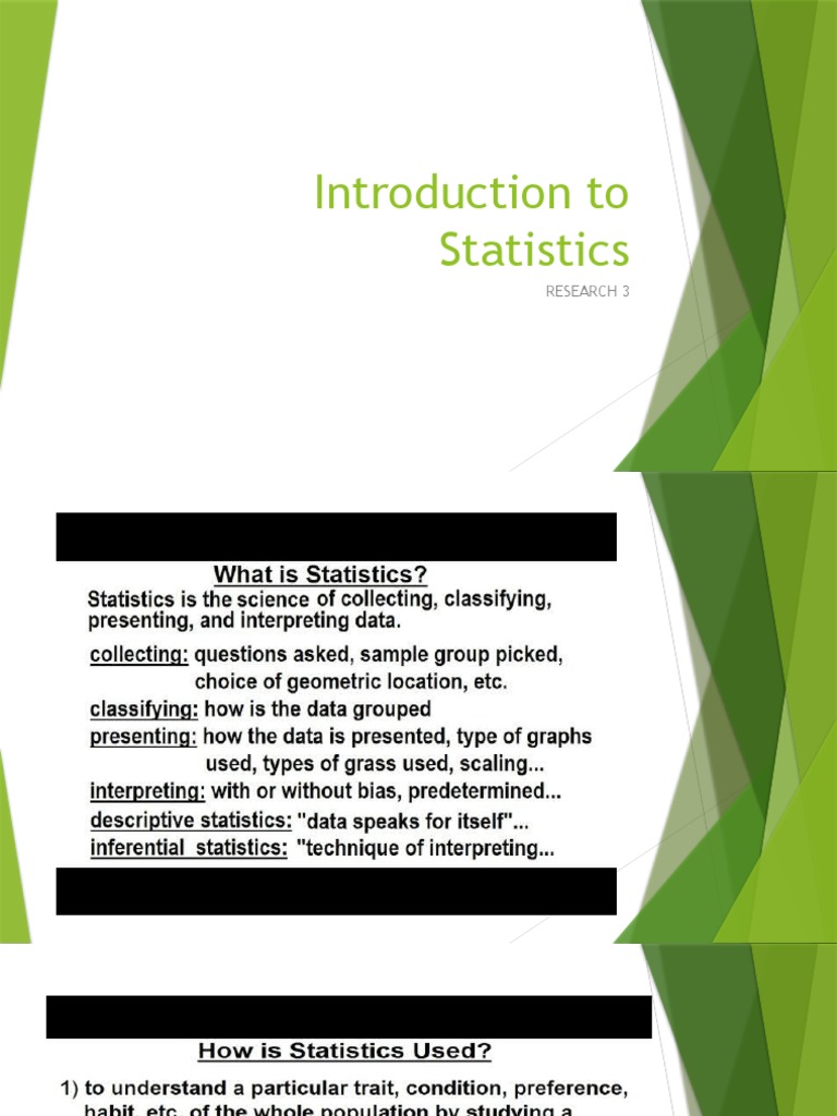 Intro To Statistics | PDF | Computers
