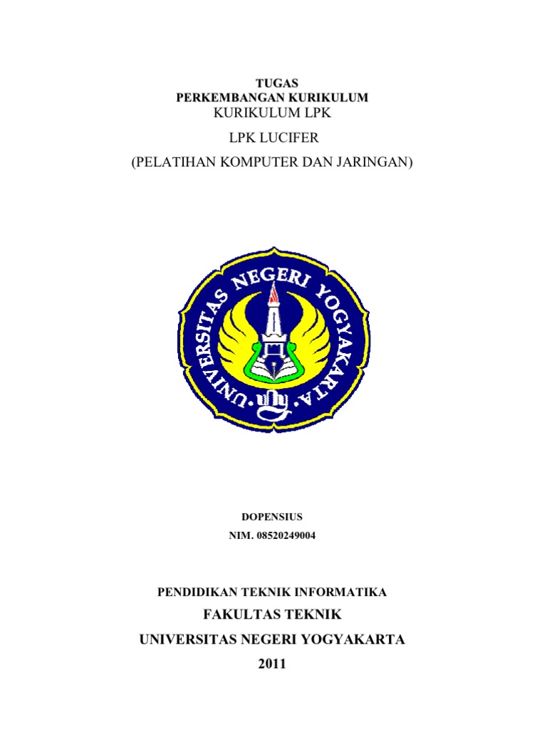 Menu Tugas LPK Lucifer Yogyakarta | PDF | Bisnis