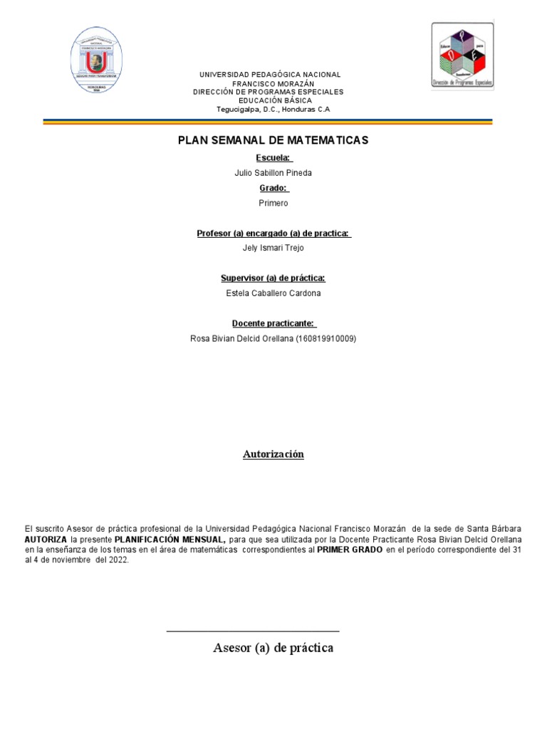 PLAN de Matematicas 4 | PDF | Maestros | Educación primaria