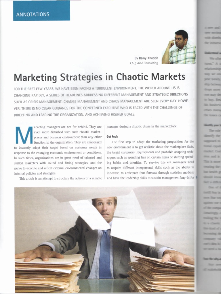 Strategies For Chaotic Markets | PDF