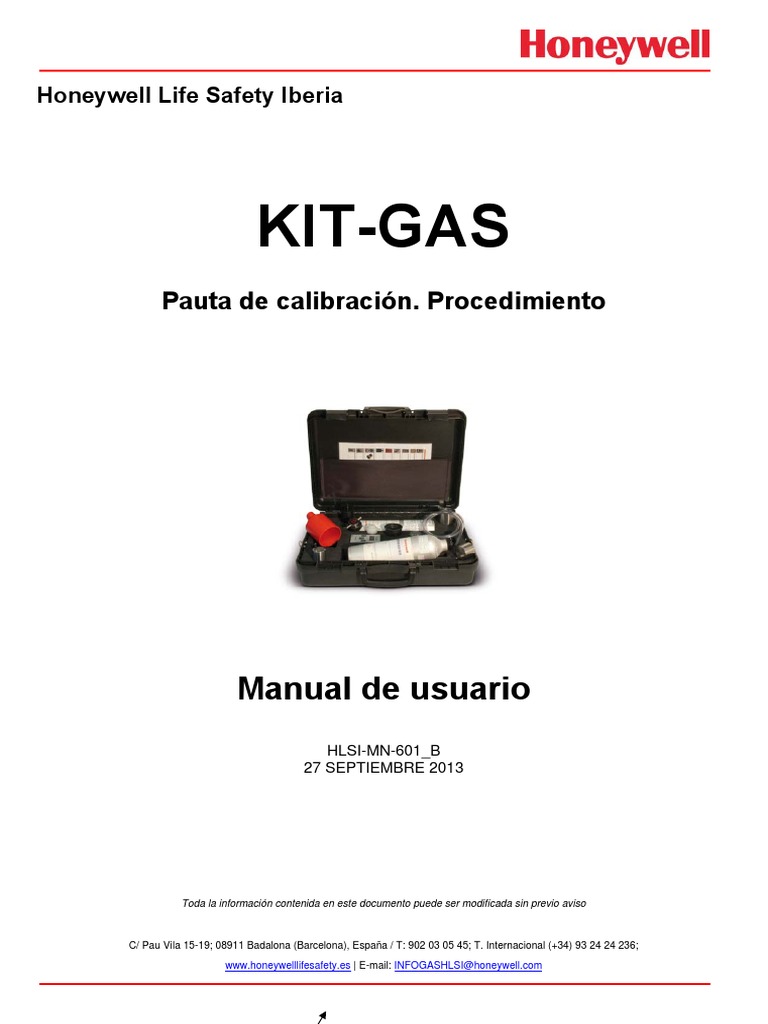 KIT de Calibracion Detector Honeywell | PDF