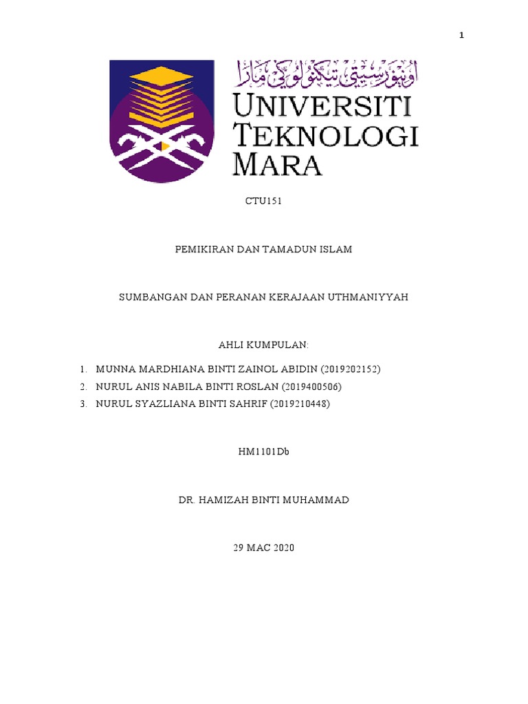 Kertas Kerja Ctu151 | PDF