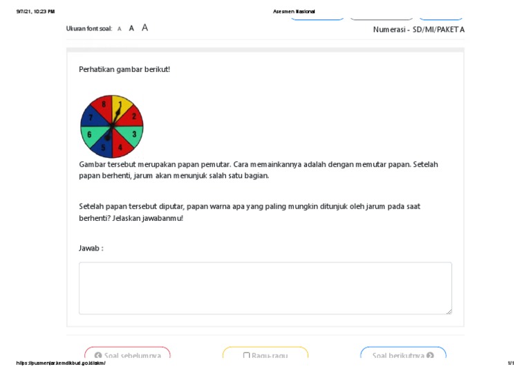 Pusmenjar: Aplikasi Anbk P130100230 - Amir | PDF