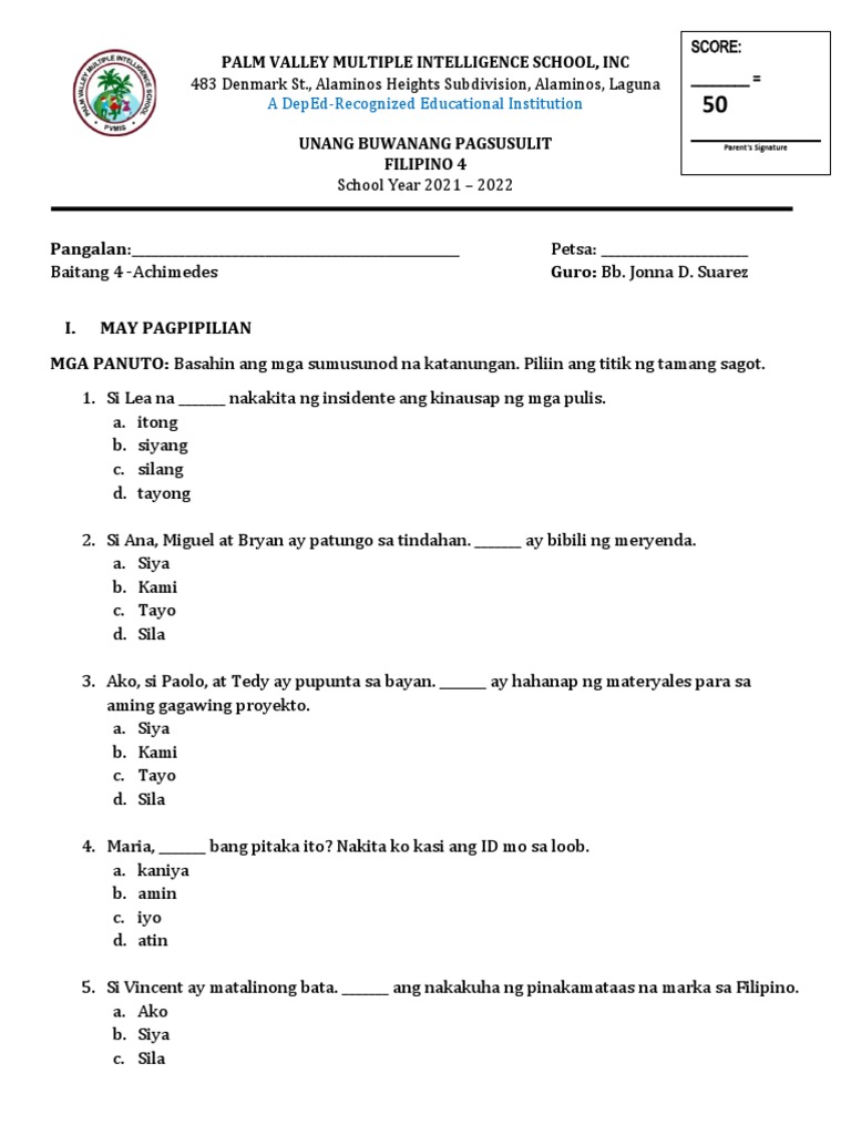 Filipino 4 | PDF