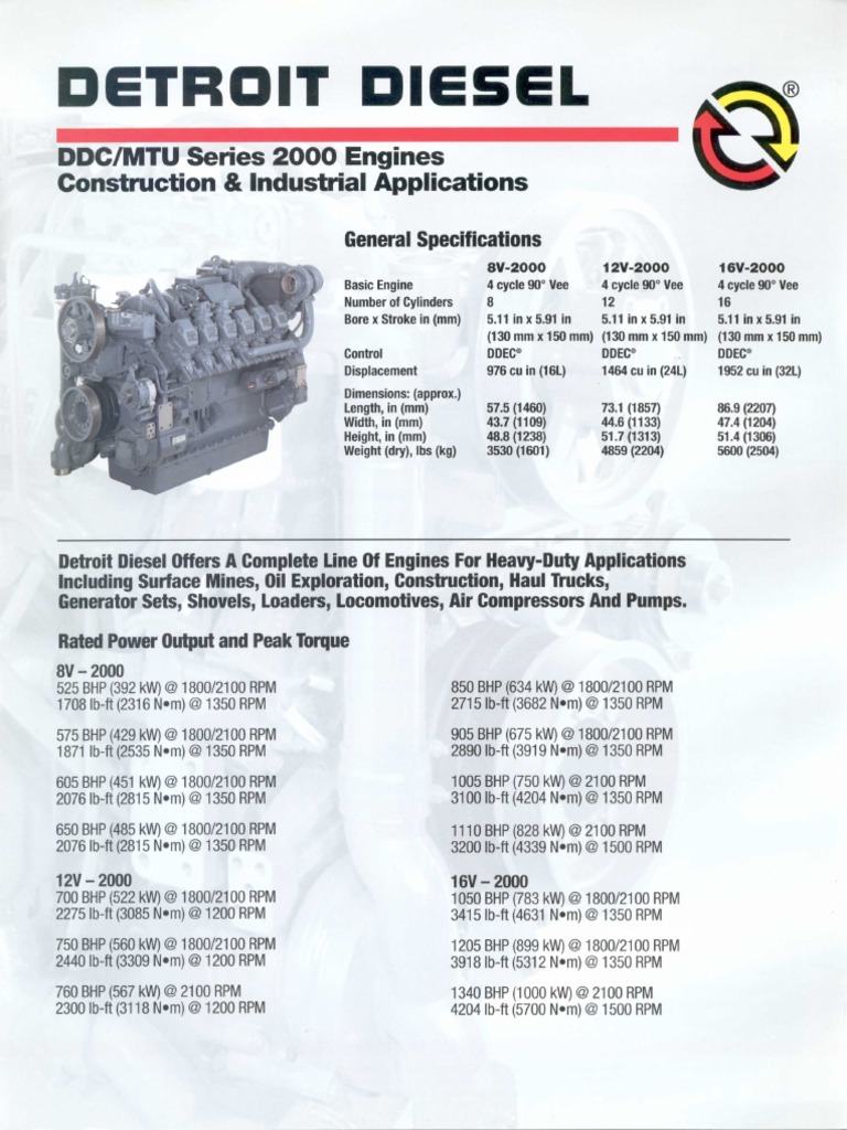 Detroit Diesel Serie 2000 | PDF
