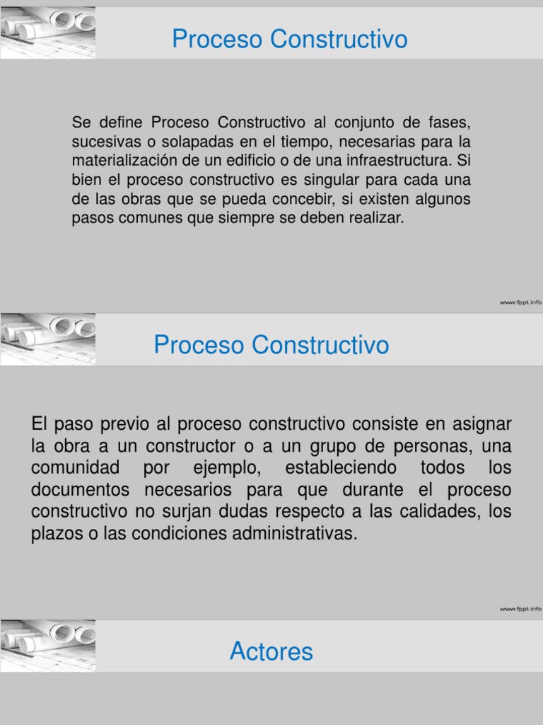 Introducción Procesos Constructivos | PDF | Economias