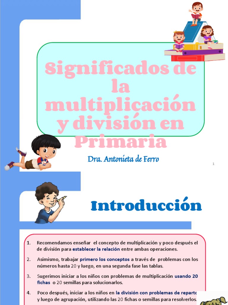 Conceptos de Multiplicación y División para Niños | PDF | Multiplicación