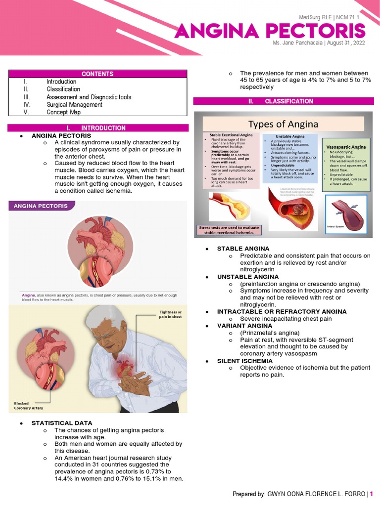 Angina Pectoris | PDF | Medical Specialties | Clinical Medicine