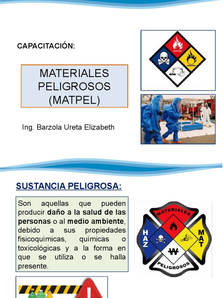 Materiales Peligroso Matpel | PDF | Combustión | Residuos