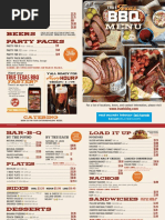 Bandanas Carryout Menu | PDF | Barbecue | Sausage