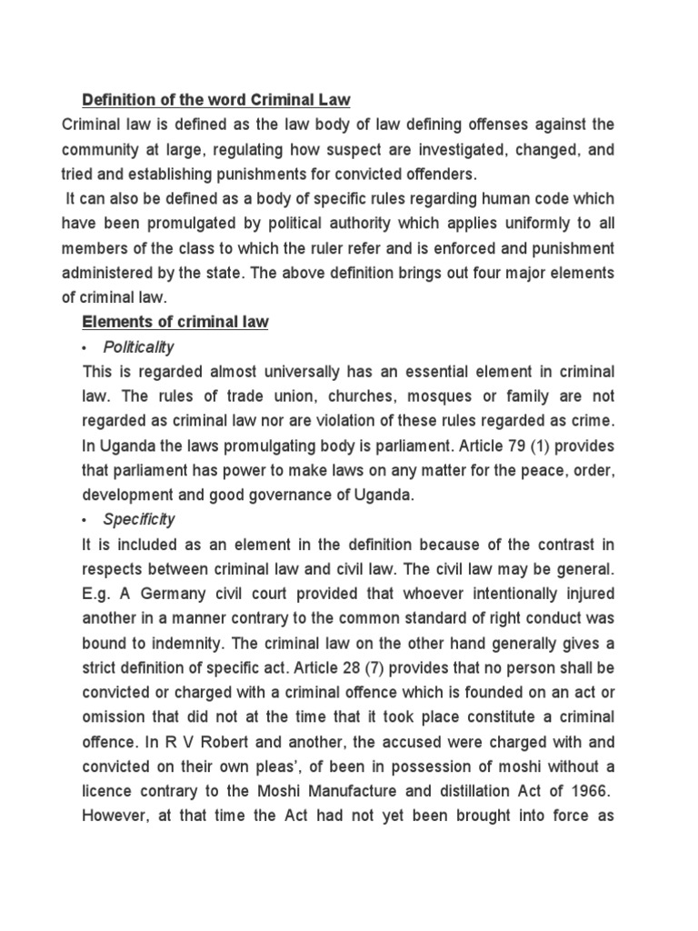 Fundamentals of Criminal Law | Download Free PDF | Mens Rea | Crimes