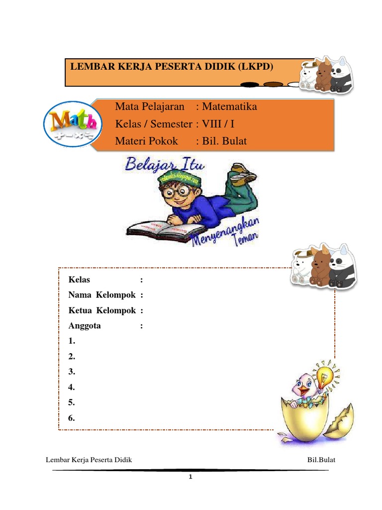 LKPD Bilangan Bulat | PDF